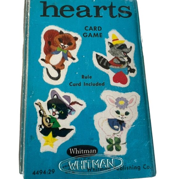 Whitman | Toys | Vintage 963 Whitman Hearts Playing Cards Complete W ...